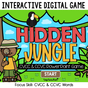 Surfing Race CVCC & CCVC Words POWERPOINT - Top Teacher