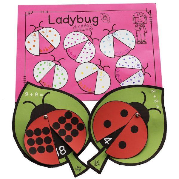 Ladybug Doubles Interactive Display - Top Teacher