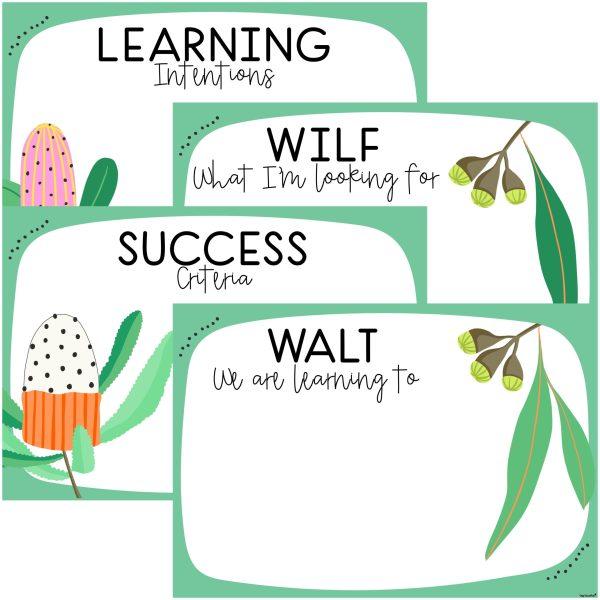 Learning Intentions Display Let’s Bloom - Top Teacher