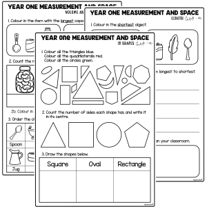 Measurement & Space Strands Assessment: Year 1 Semester 2 - Top Teacher