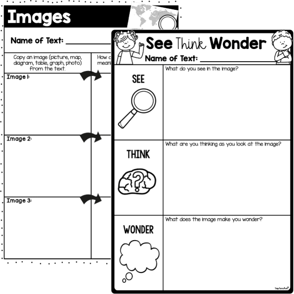 See, Think & Wonder Non-Fiction Graphic Organiser - Top Teacher