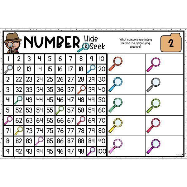 Number Hide & Seek - Top Teacher