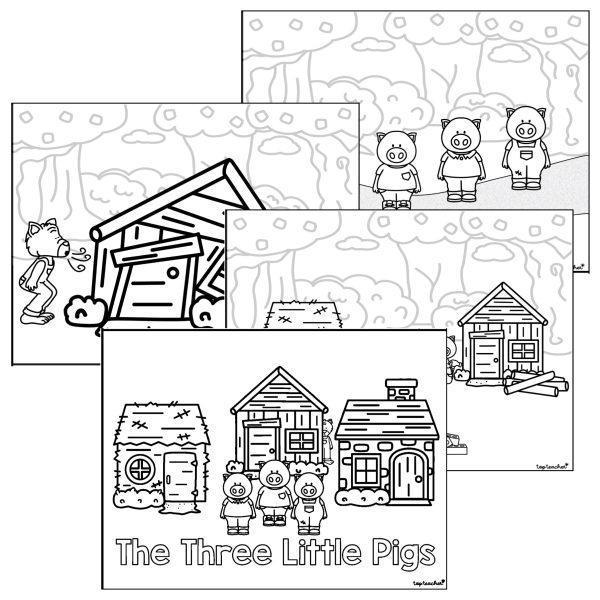 Three Little Pigs Oral Retell Booklet - Top Teacher
