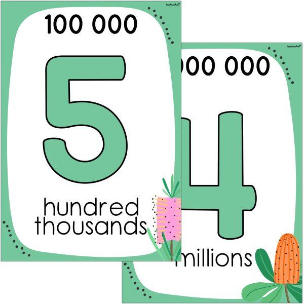 Place Value Posters Let’s Bloom - Top Teacher