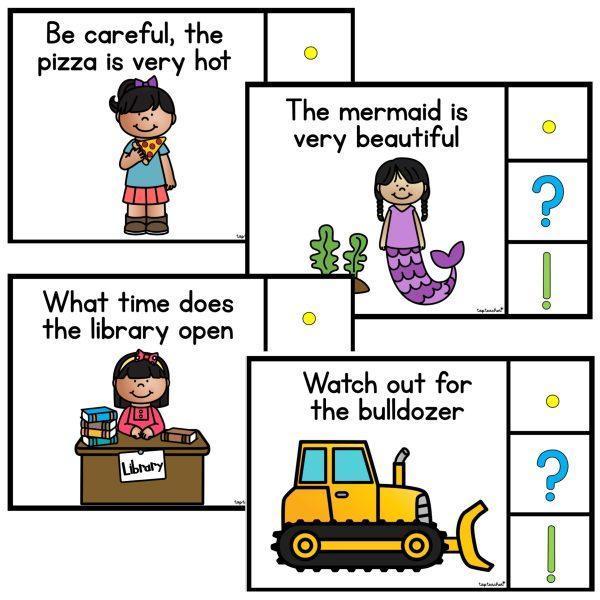 Punctuation Clip Cards - Top Teacher