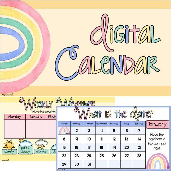 2026 Calendar Rainbow POWERPOINT - Top Teacher