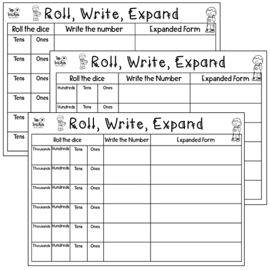 Roll, Write, Expand - Top Teacher