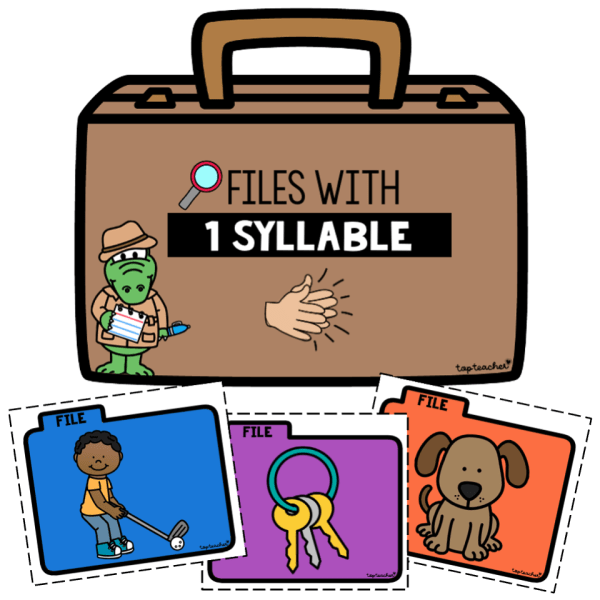 Syllable & Rhyme Task Cards: Sorting Syllables - Top Teacher