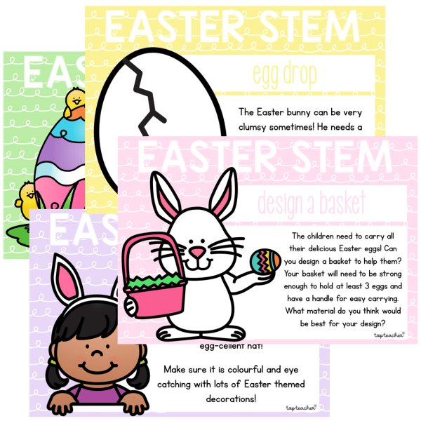 Easter STEM Challenge Cards - Top Teacher