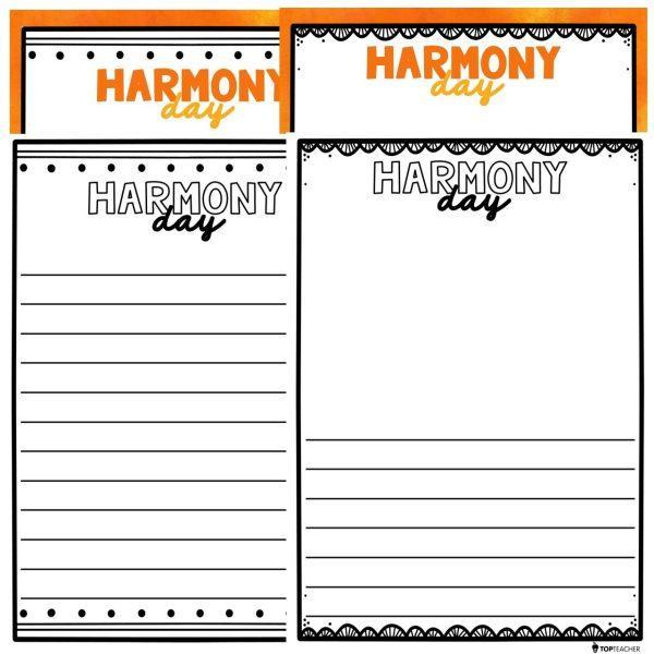 Harmony Day Writing Frames - Top Teacher