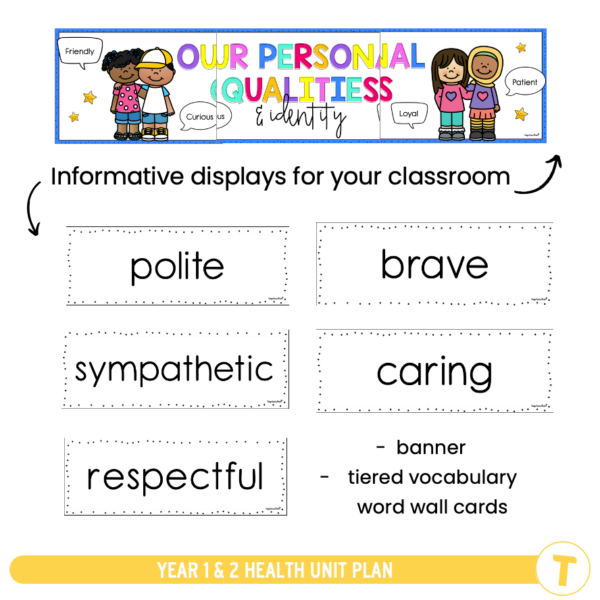Health Years 1 & 2 Identities & Change UNIT PLAN - Top Teacher