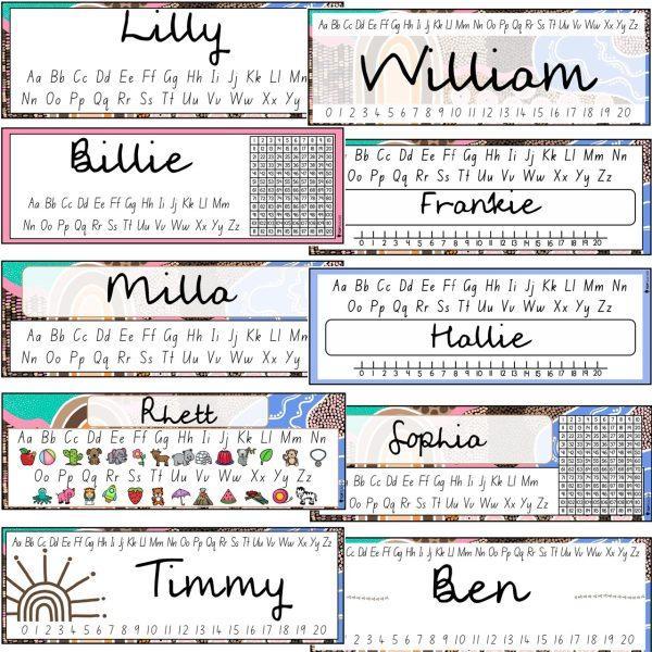 Alphabet Desk Mats Juguli - Top Teacher