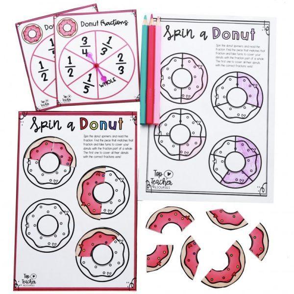 Donut Fractions Game - Top Teacher