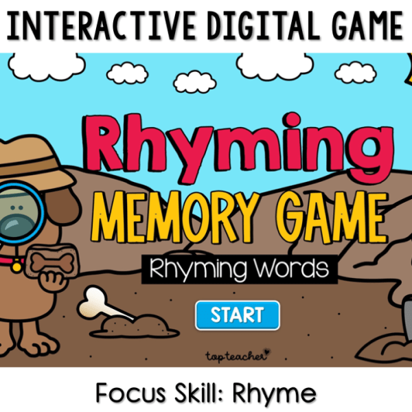 Rhyme Memory Match POWERPOINT - Top Teacher