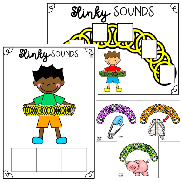Slinky Sounds: Blending and Segmenting CVC/CVCC PACKAGE - Top Teacher