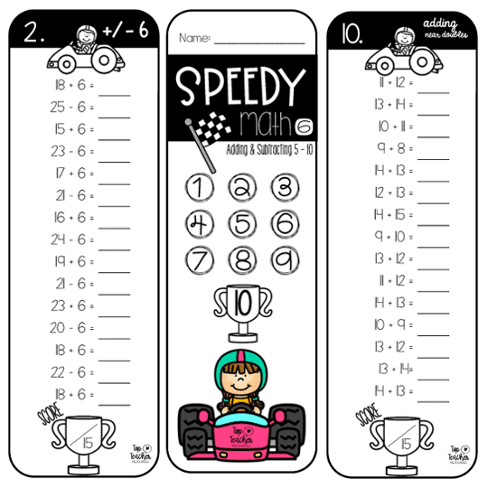 Speedy Maths Booklet 6: Addition & Subtraction to 30 - Top Teacher