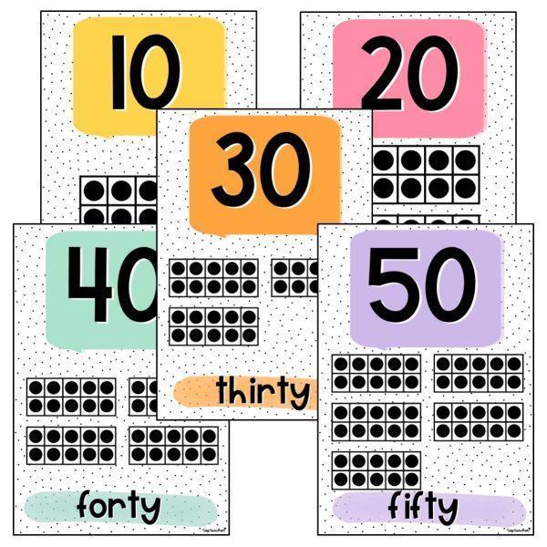 Tens Frame Posters to 20 Good Vibes Spots - Top Teacher