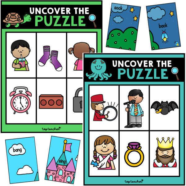 Digraphs Task Cards: Digraphs Puzzle - Top Teacher
