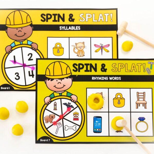 Spin & Splat Syllables - Top Teacher