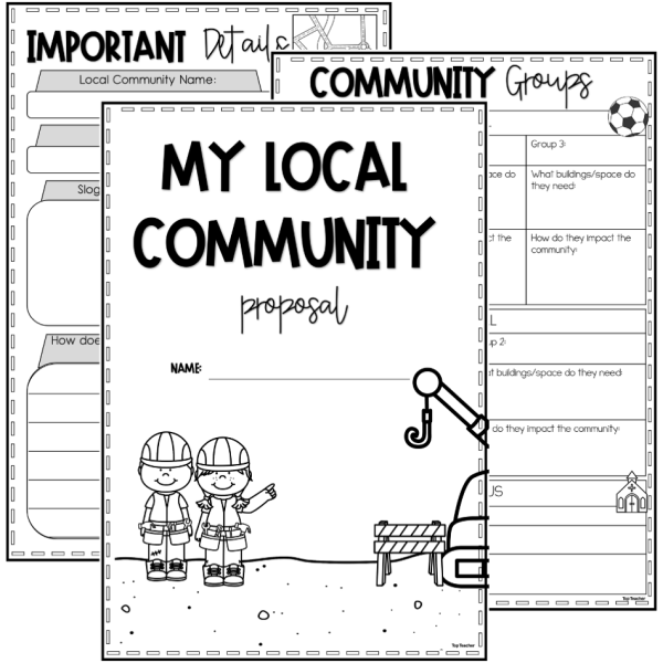 My Local Community Workbook Assessment - Top Teacher