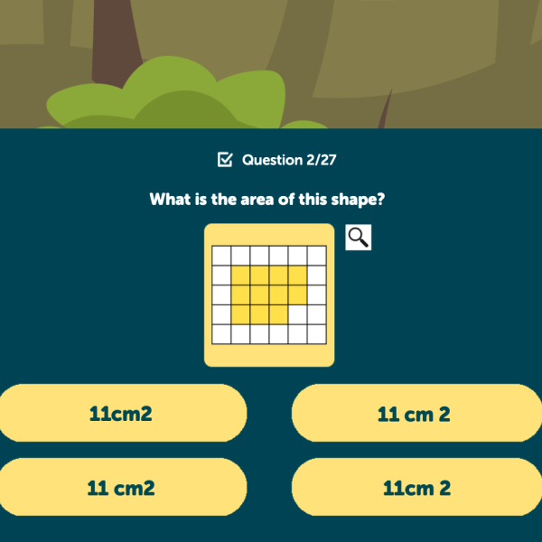 Calculate Area by Counting Squares LET’S HIKE - Top Teacher