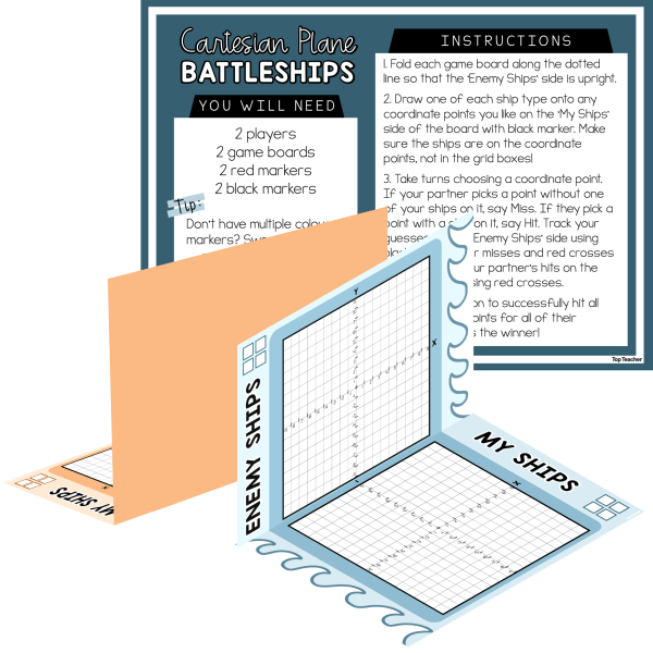 Cartesian Plane Battleships Game - Top Teacher