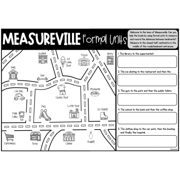 Measureville Formal Units Worksheets - Top Teacher