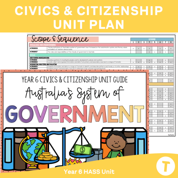 Australia’s System of Government Foldable - Top Teacher