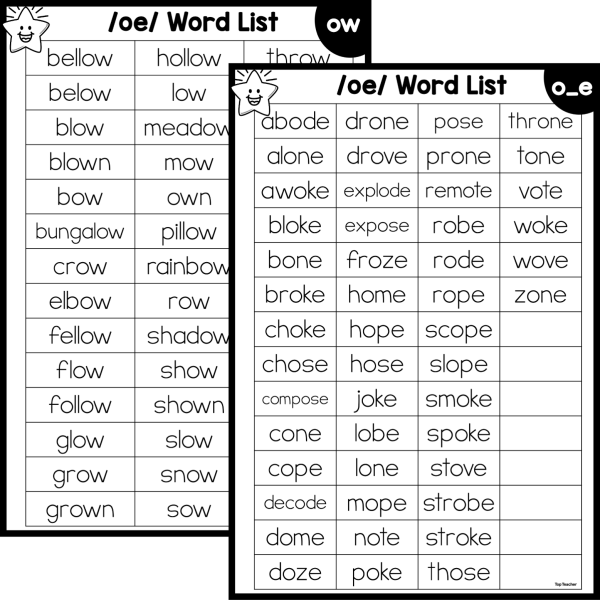 /or/ Teacher Word Lists - Top Teacher