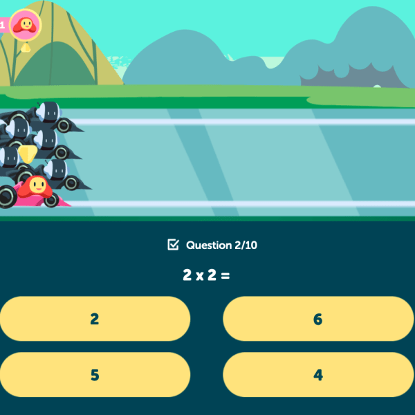 x2 Times Tables LET'S RACE - Top Teacher