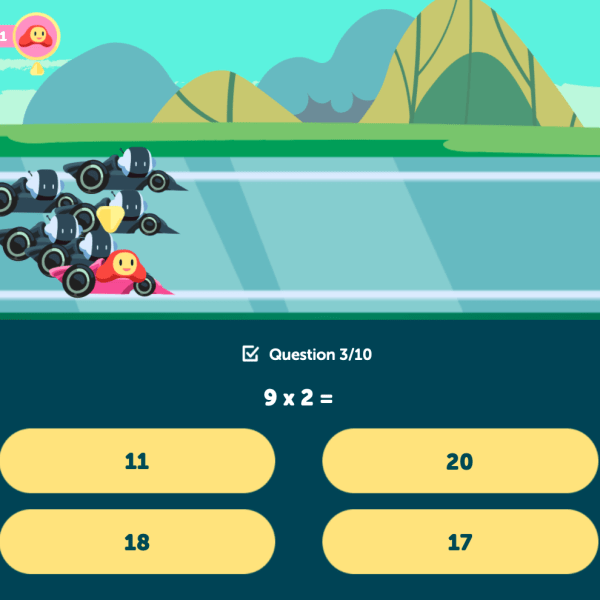 x2 Times Tables LET'S RACE - Top Teacher