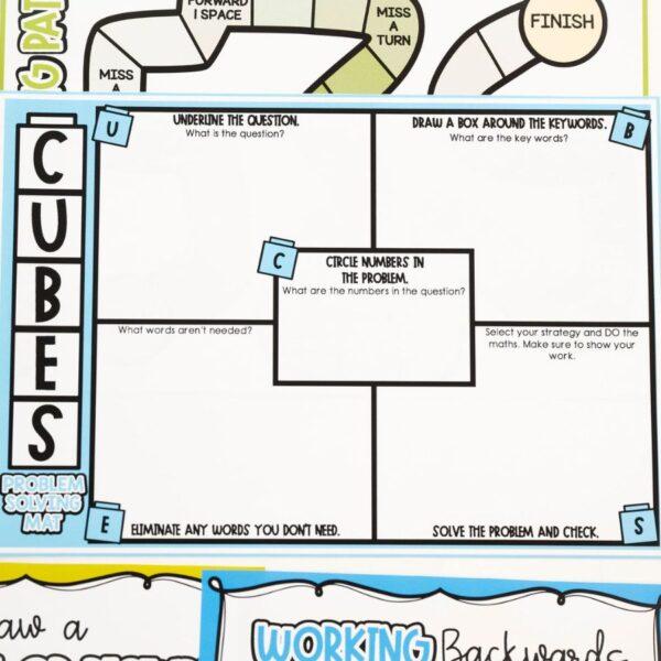 CUBES Problem Solving Mat - Top Teacher