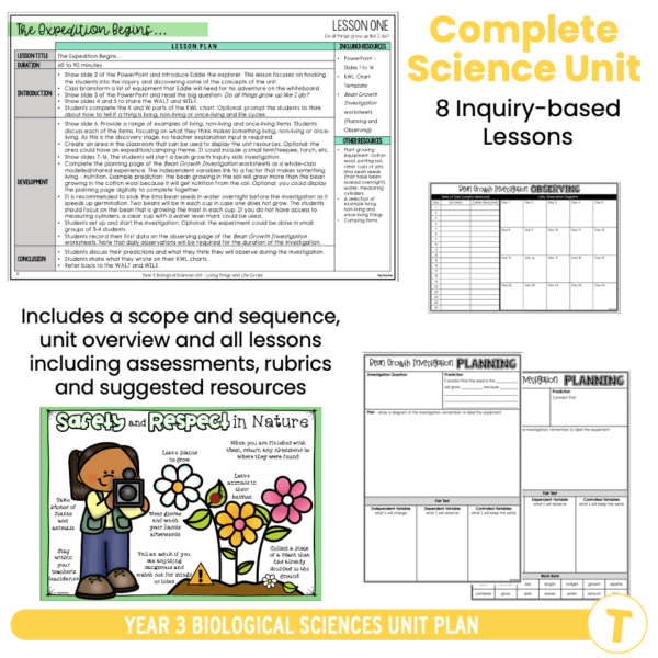 Biological Sciences Year 3 UNIT PLAN - Top Teacher