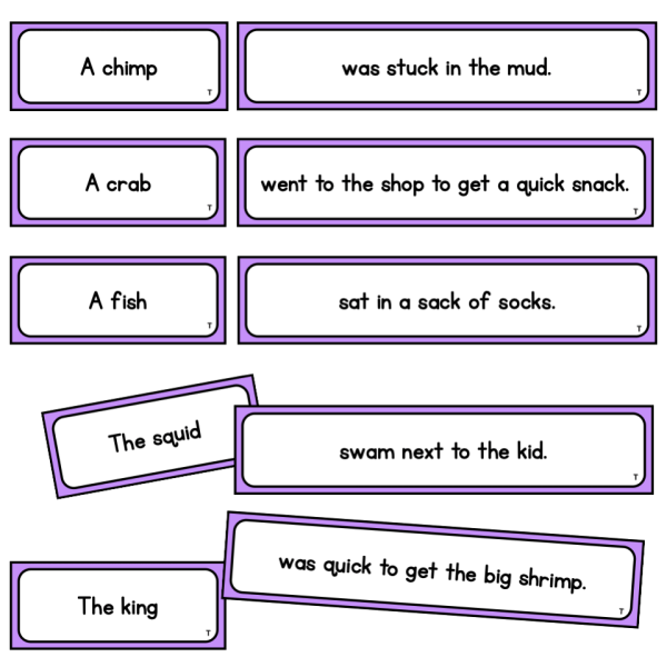 Phonics Sentence Builder Digraphs: ck, ng, wh, qu - Top Teacher