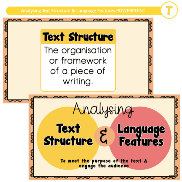 Analysing Text Structure & Language Features POWERPOINT - Top Teacher