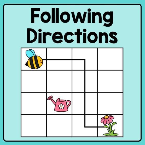 Following Directions: Grid Worksheets - Top Teacher