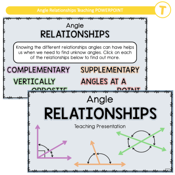 Angle Relationships Teaching POWERPOINT - Top Teacher
