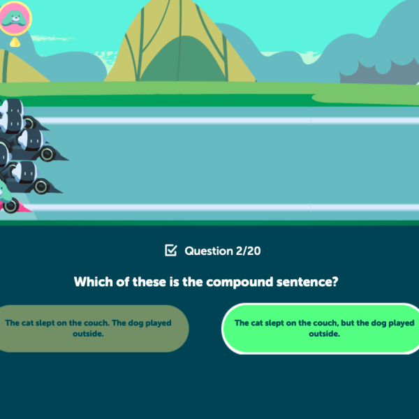 Spot the Compound Sentence LET’S RACE - Top Teacher