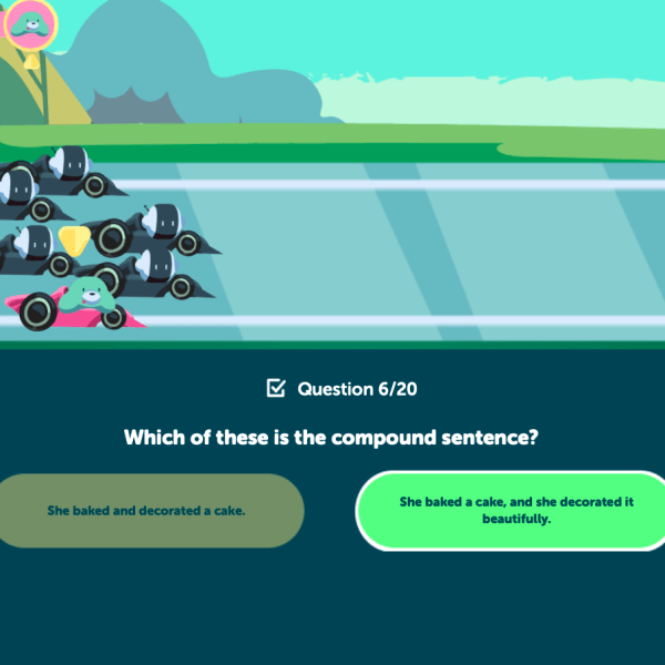Spot the Compound Sentence LET’S RACE - Top Teacher