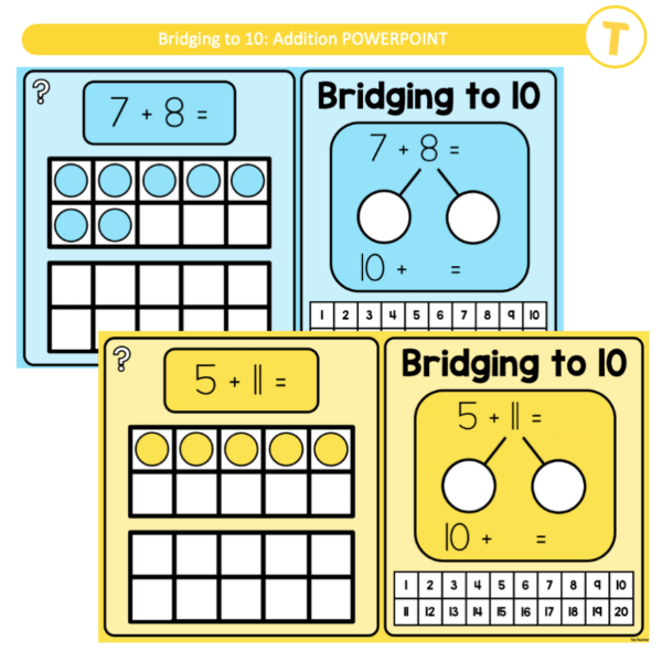 Bridging to 10: Addition POWERPOINT - Top Teacher