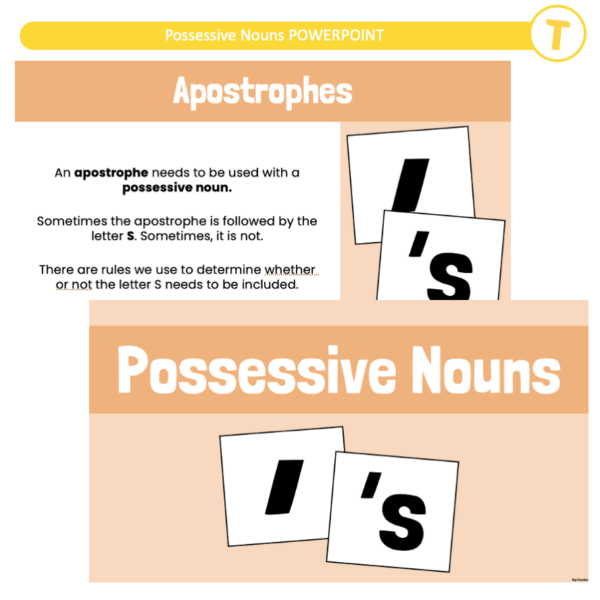 Possessive Nouns POWERPOINT - Top Teacher