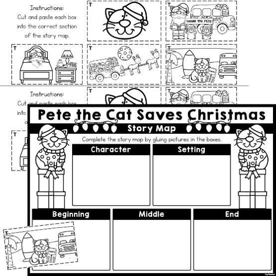 Pete the Cat Saves Christmas: Story Map Activity - Top Teacher