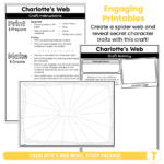 Charlotte's Web Novel Study PACKAGE - Top Teacher