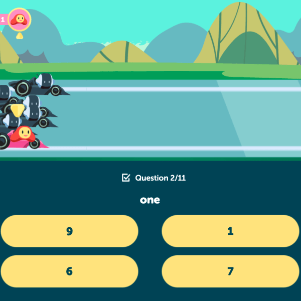 Word & Numeral Match: 0-10 LET’S RACE - Top Teacher