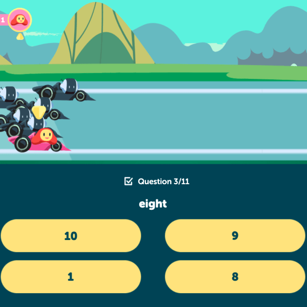Word & Numeral Match: 0-10 LET’S RACE - Top Teacher