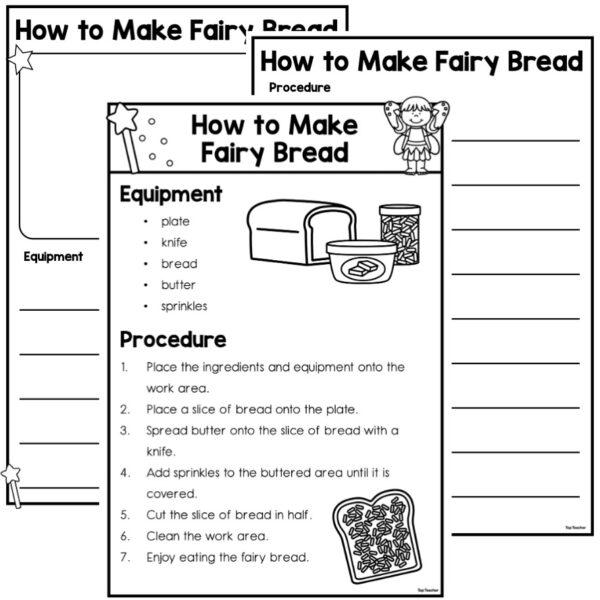 How to Make Fairy Bread: Procedure Writing Activity - Top Teacher