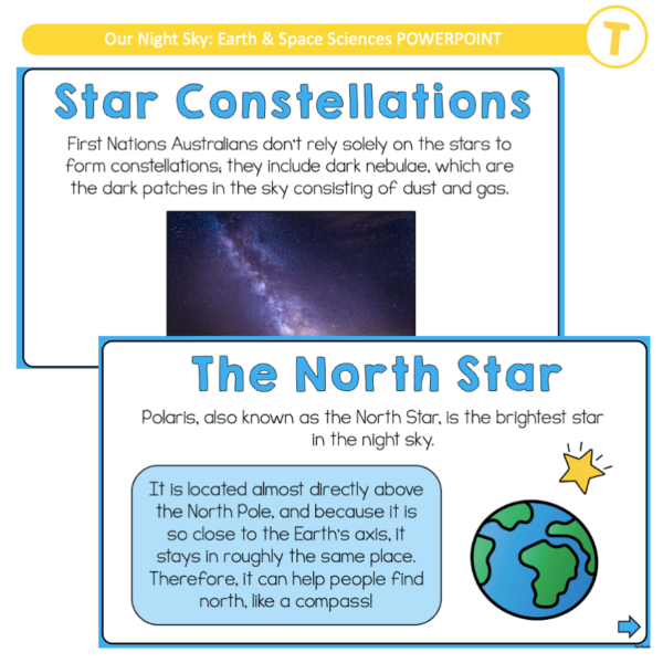 Our Night Sky: Earth & Space Sciences POWERPOINT - Top Teacher