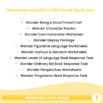 Wonder Novel Study PACKAGE - Top Teacher