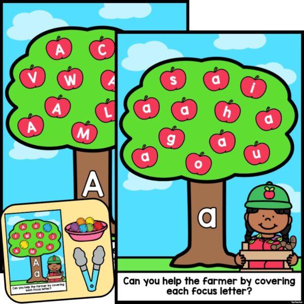 Alphabet Apple Trees: Letter Recognition Activity - Top Teacher