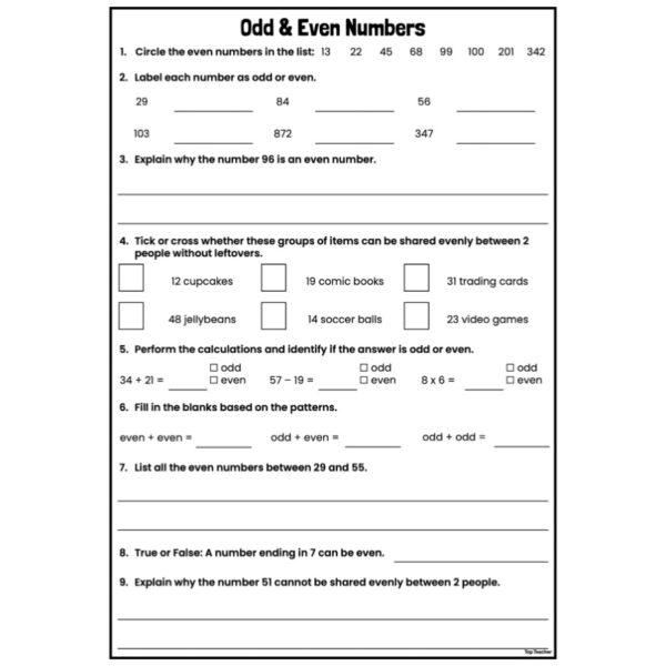 Odd & Even Numbers - Top Teacher